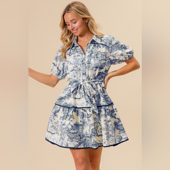 BiBi | Dresses | Bibi Woven Printed Tiered Dress | Poshmark